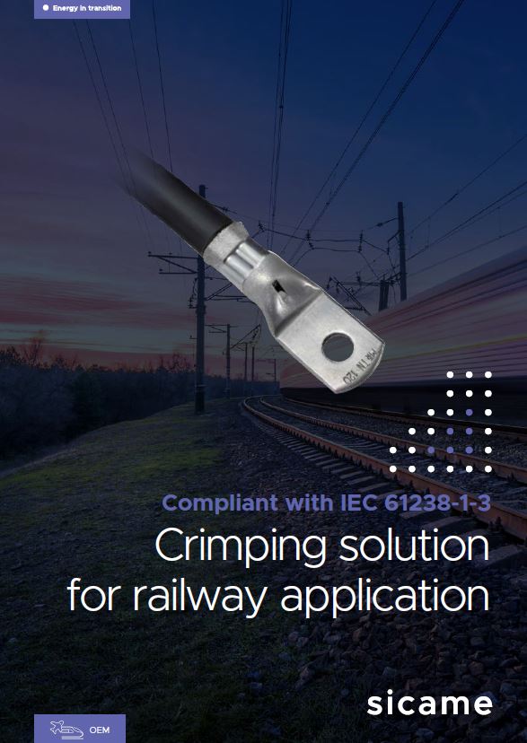 Leaflet - Crimping solution for railway application | Mecatraction